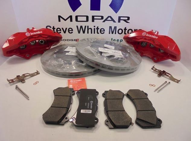 Challenger Charger Big Brake Kit Brembo Calipers Slotted Rotors Pads 6 ...