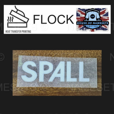 SPALL white Logo Retro Patch for Football Shirt 1980's 1990's Wimbledon ...