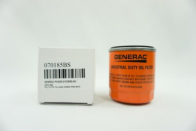 Generac 070185BS OEM 75 mm Oil Filter Air-Cooled Generac XL XP XG LP ...