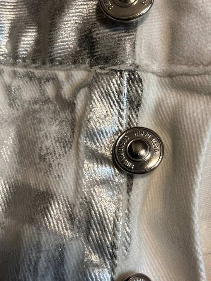 Stradivarius vintage destroyed foil y2k opium style avantgarde 00s ...