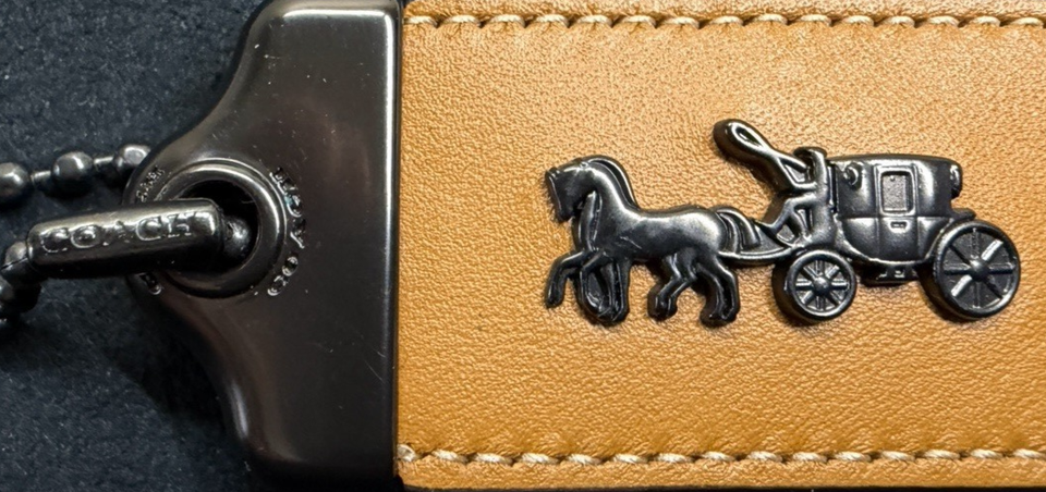 Coach 1941 Horse and Carriage Brown Leather Hangtag | eBay