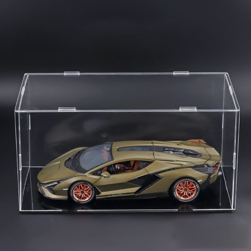 1X(1 Transparent Display Cabinet Suitable for 1:18 Die-Cast Model Toy ...