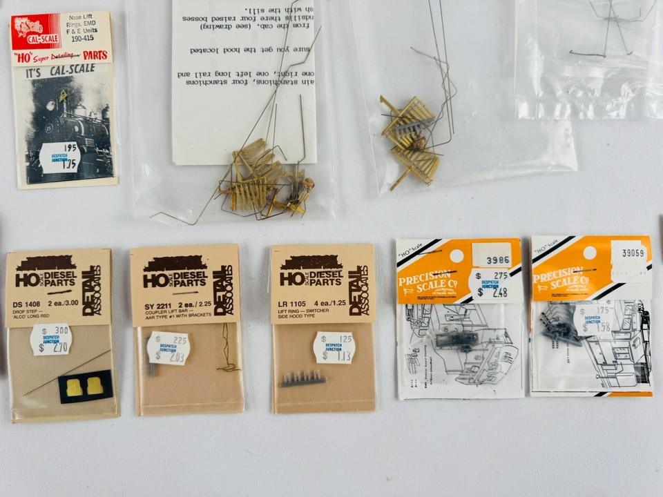 Vintage HO Detail Parts Huge Lot - Detail Associates Cal-Scale NOS ...