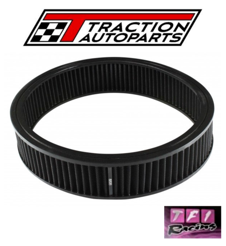 Air Filter Cleaner Element Round Insert, Black 14" x 3" washable ...