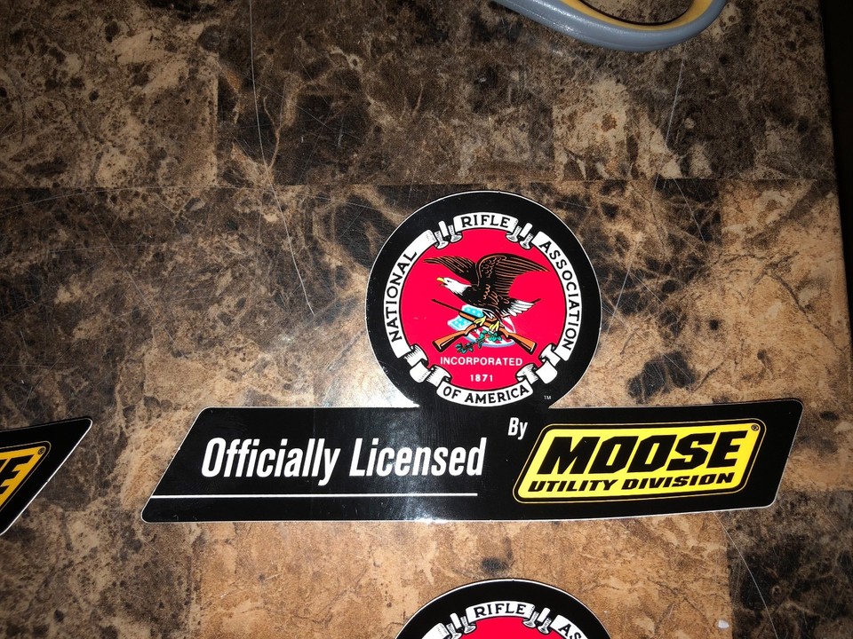 4 MOOSE Officially Licensed NRA National Rifle Association STICKER ...