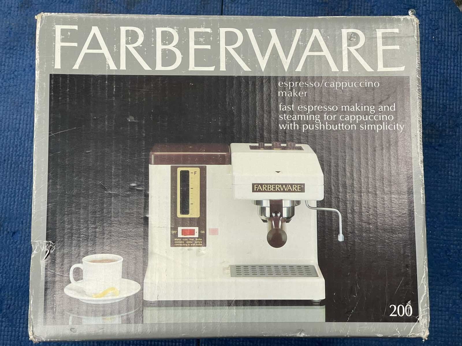 Vintage 1980’s Farberware Espresso Cappuccino Maker 200 | eBay