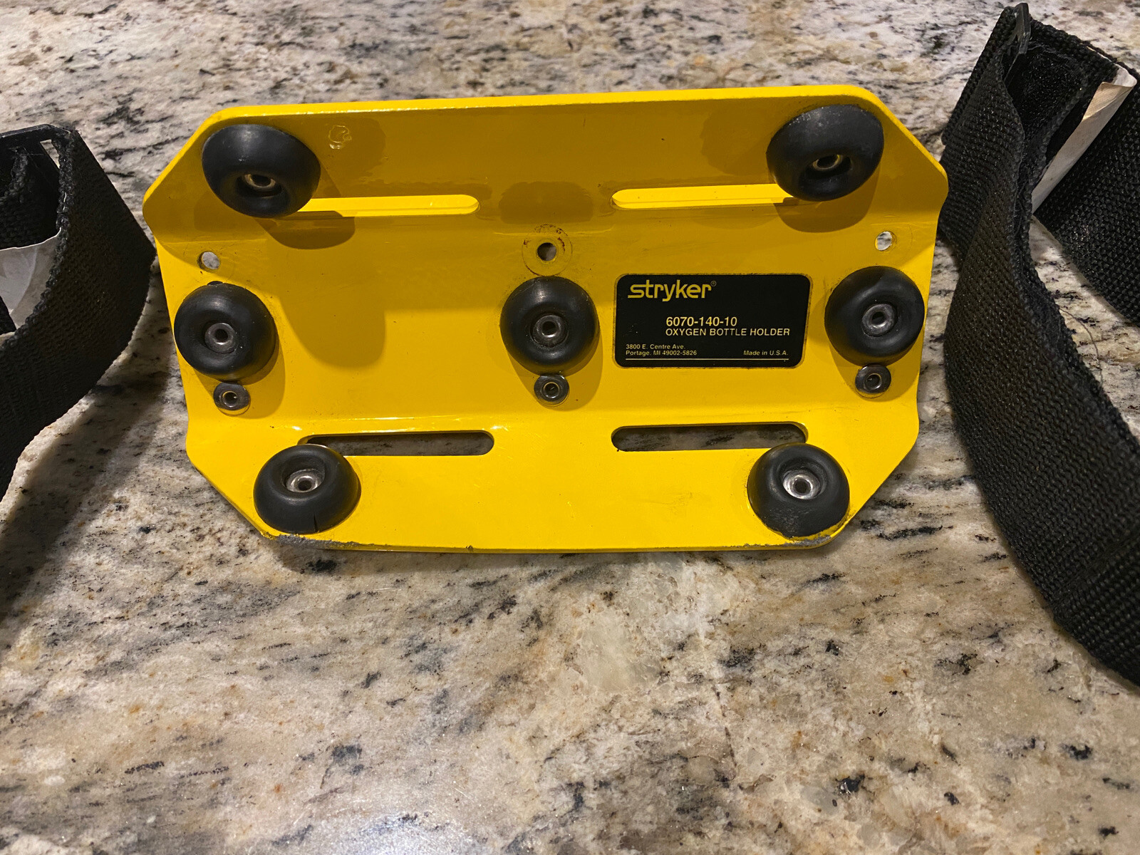 Stryker Stretcher Oxygen Bottle Holder w/ Straps 6070-140-10 & 6060-140 ...