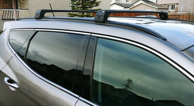FIT AUDI Q3 SUV BLACK ALU TOP ROOF RACK CROSS BARS CROSS RAIL LOCKABLE ...