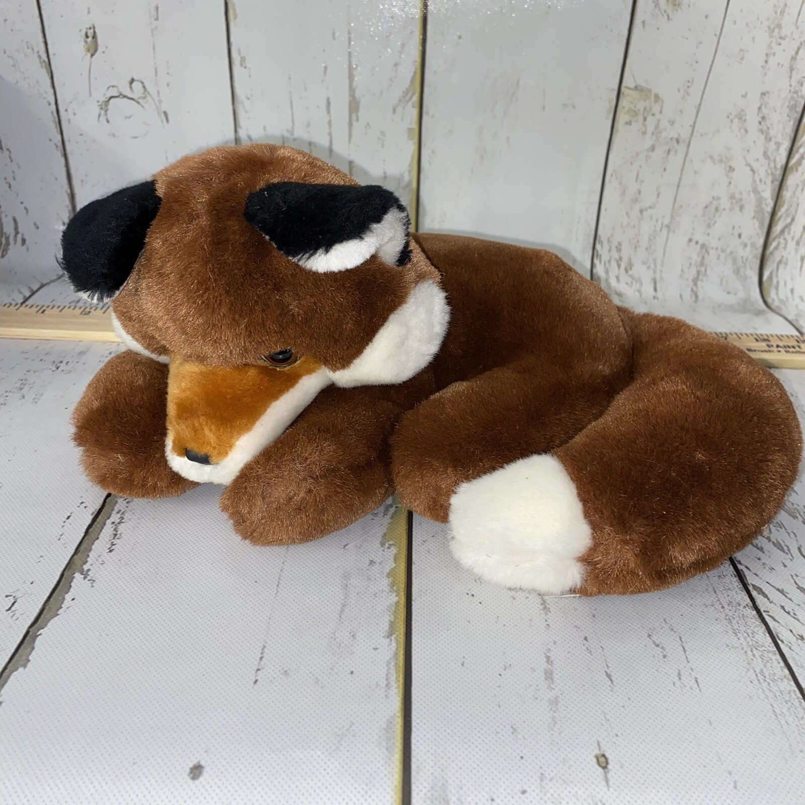 Vintage 24K Polar Puff SHY FOX Plush Toy Stuffed Animal RARE ‘89 Glass ...