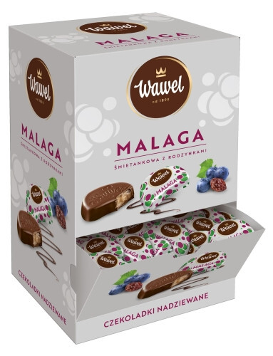 Wawel MALAGA Cream & Raisin Flavour - Chocolate Box 2.5 kg / 88oz | eBay