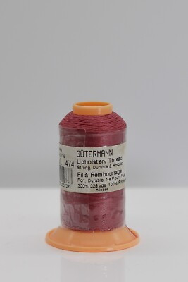 Gutermann Upholstery Thread 328 Yards 100% Polyester Rotproof color 474- Dk Rose | eBay