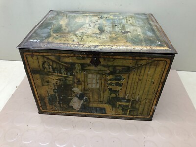 VINTAGE CANCO TIN BISCUIT COOKIE BOX TREASURE CHEST | eBay