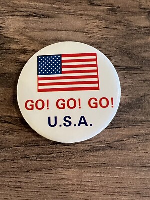 Operation Desert Storm Go! Go! Go! USA Patriotic Pinback Button 2.25 ...