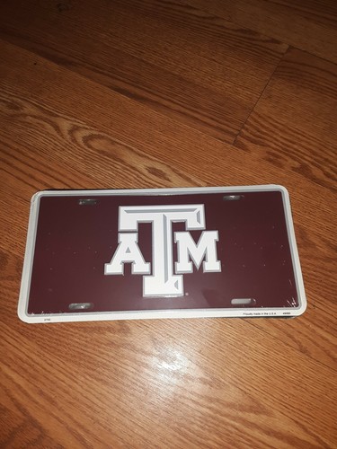 Texas A&M Aggies NCAA Metal License Plate Tag 767345808547| eBay