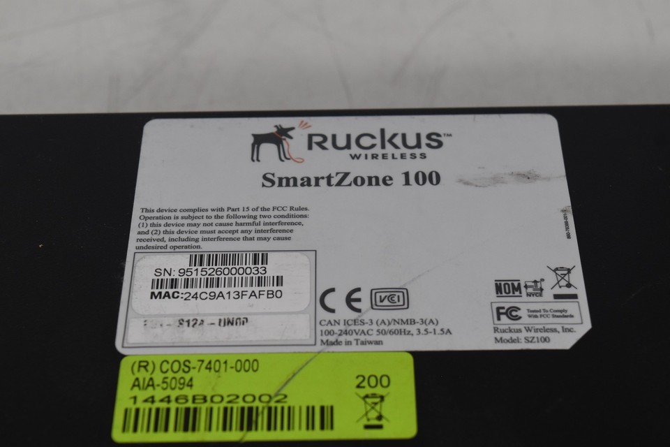 Ruckus SmartZone 100 SZ124 Wireless Lan Controller | eBay