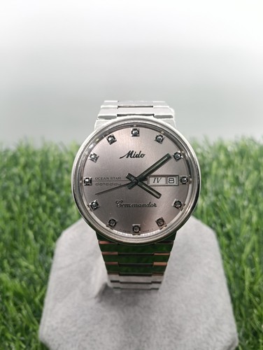 MIDO COMMANDER OCEAN STAR DATODAY 8269 Stainless AUTOMATIC SWISS Mens ...