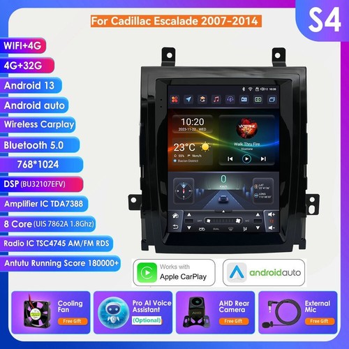 For Cadillac Escalade 2007-2014 Android13 9.7"Car Radio Stereo Head ...