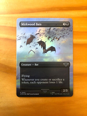 Mtg Carte Magic Lord of the Rings Mirkwood Bats Borderless FOIL NM | eBay