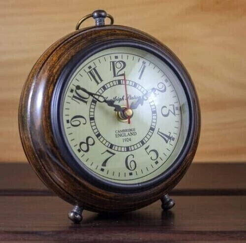 Nautical Style Antique Wooden Table Top Clock Desk Clock Home & Office ...