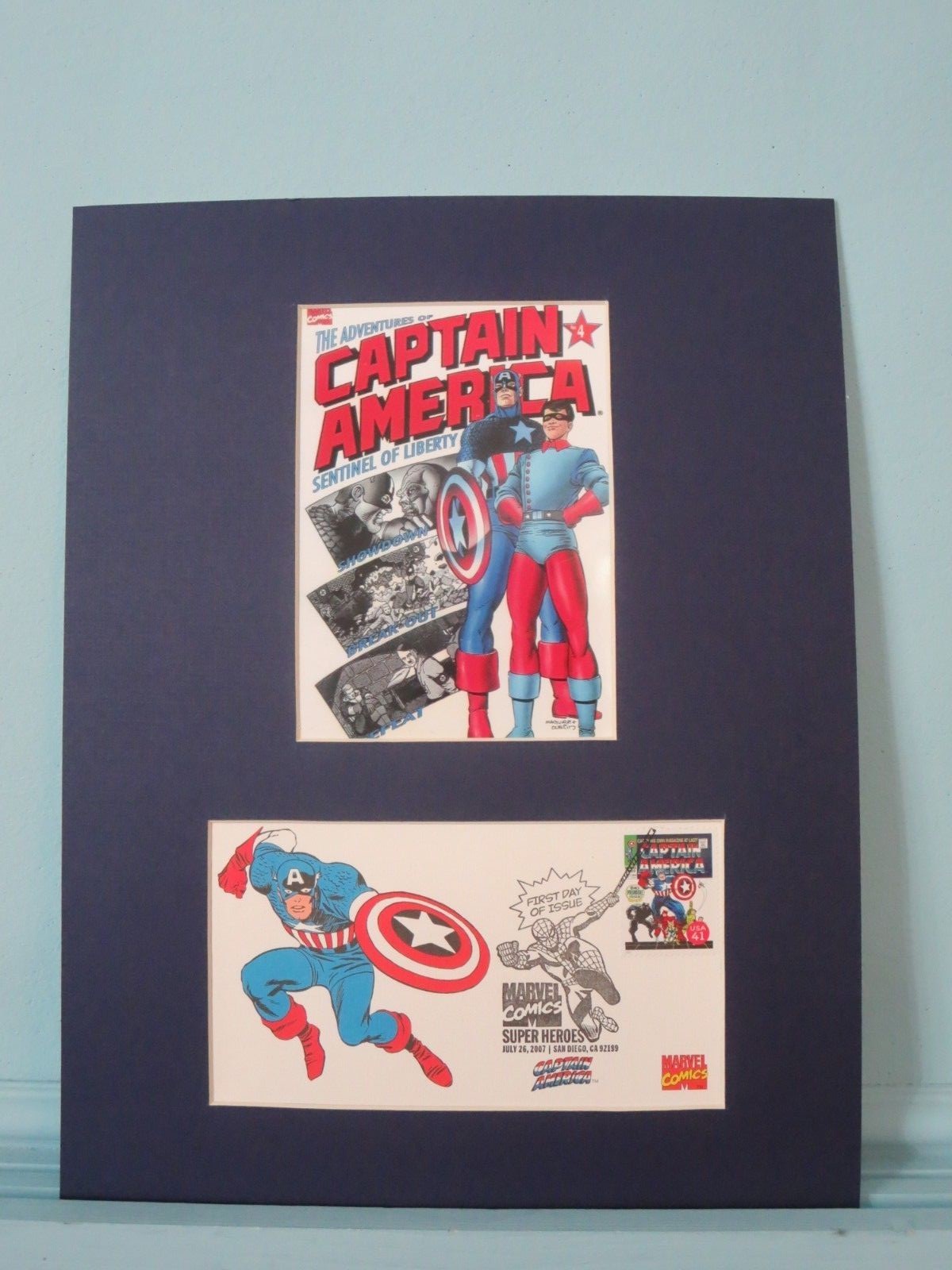 Marvel's Captain America and his sidekick Bucky and First day Cover of ...