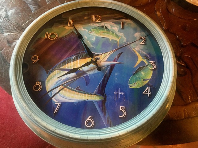 River's Edge 1018 Guy Harvey 15in Sailfish Clock for sale online | eBay