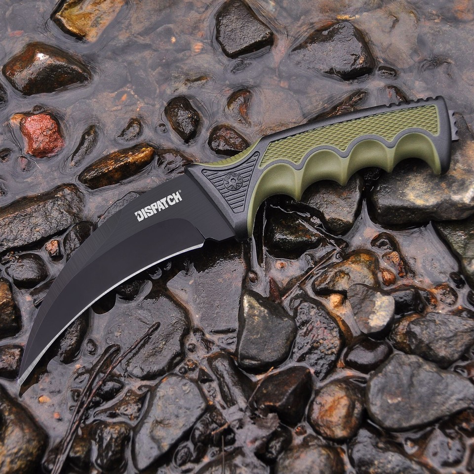 8.5" Tactical Knife Karambit Combat Hunting Knife Fixed Blade Knife ...