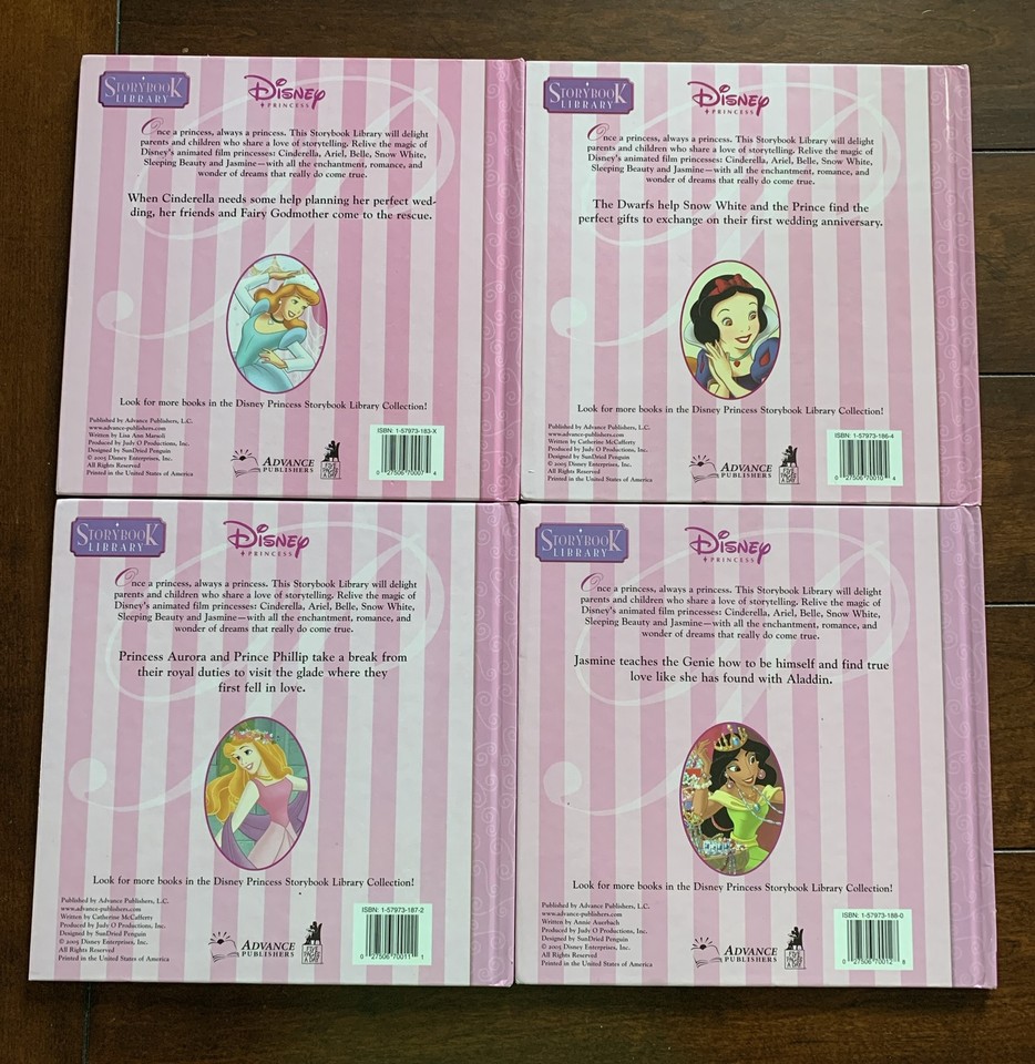 Disney Princess Story Book -Picture Story Books (#7, 10, 11, 12) | eBay
