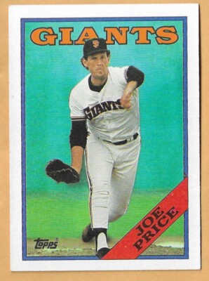 JOE PRICE SAN FRANCISCO GIANTS #786 - TOPPS NM-MT 1988 | eBay