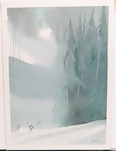 BILL ALEXANDER "JUNIOR RACER" ORIGINAL WATERCOLOR LANDSCAPE PAINTING ...