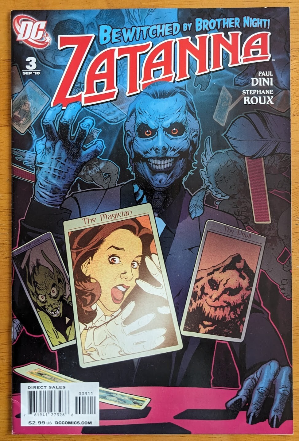 Zatanna #3 (DC Comics, 2010) Paul Dini Stephane Roux Combo SH Bagged ...