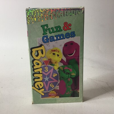 Barney’s Fun & Games Classic Collection VHS Video Tape VTG Sing-Along ...