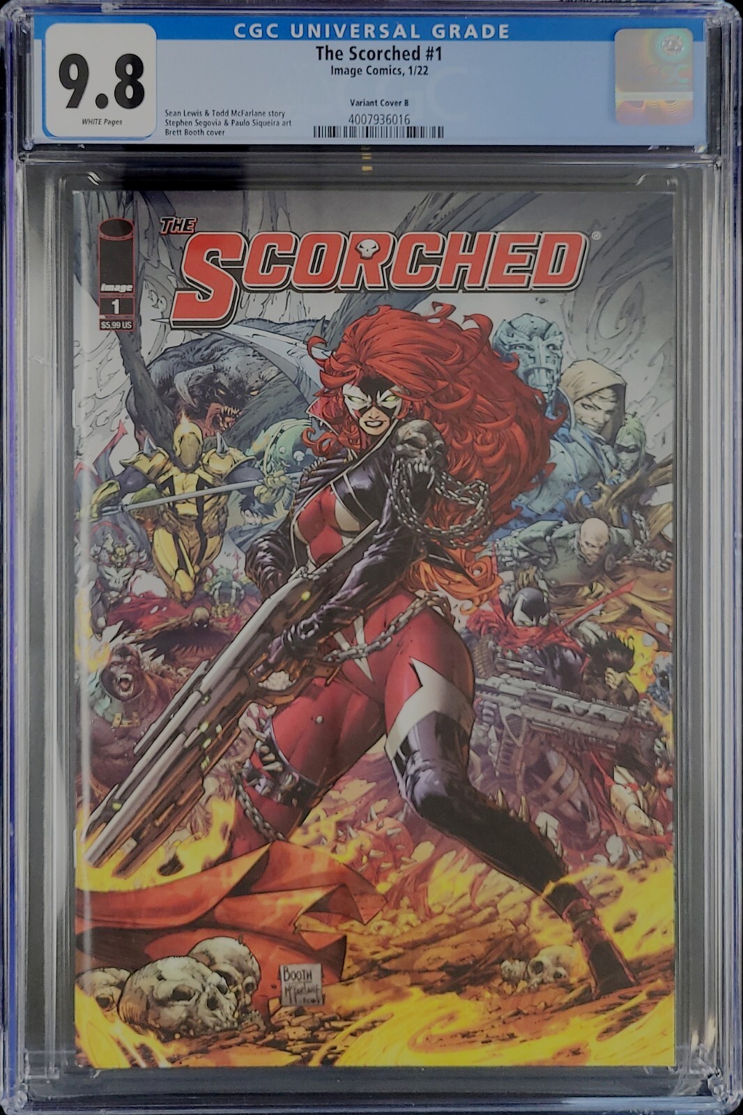 Scorched #1 CGC 9.8 Variant Cover B !! Todd Mcfarlane Spawn THE ...