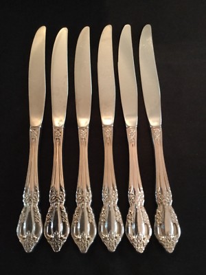 ONEIDA DISTINCTION DELUXE HH *RAPHAEL* 6 STAINLESS DINNER KNIVES | eBay