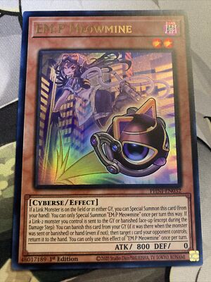 Yugioh! EM:P Meowmine - 1st Ed Ultra Rare - PHNI-EN032 - NM | eBay