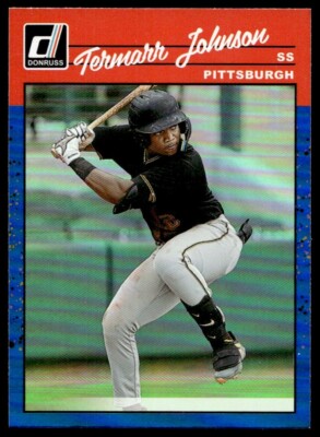 2023 Donruss Blue Foil SP Termarr Johnson Rookie G9 Pittsburgh Pirates ...