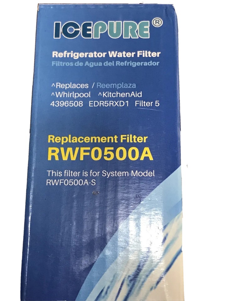 Ice pure RWF0500A 1PACK Compatible with Whirlpool 4396508, 4396510 ...