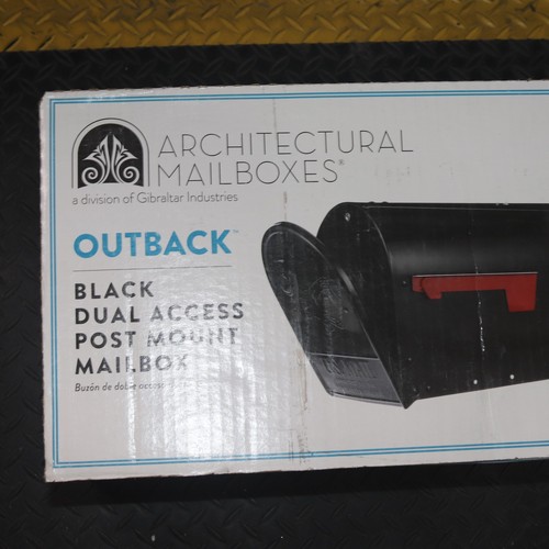 Gibraltar Outback Double Door Large Capacity Mailbox Black OM160BEC | eBay