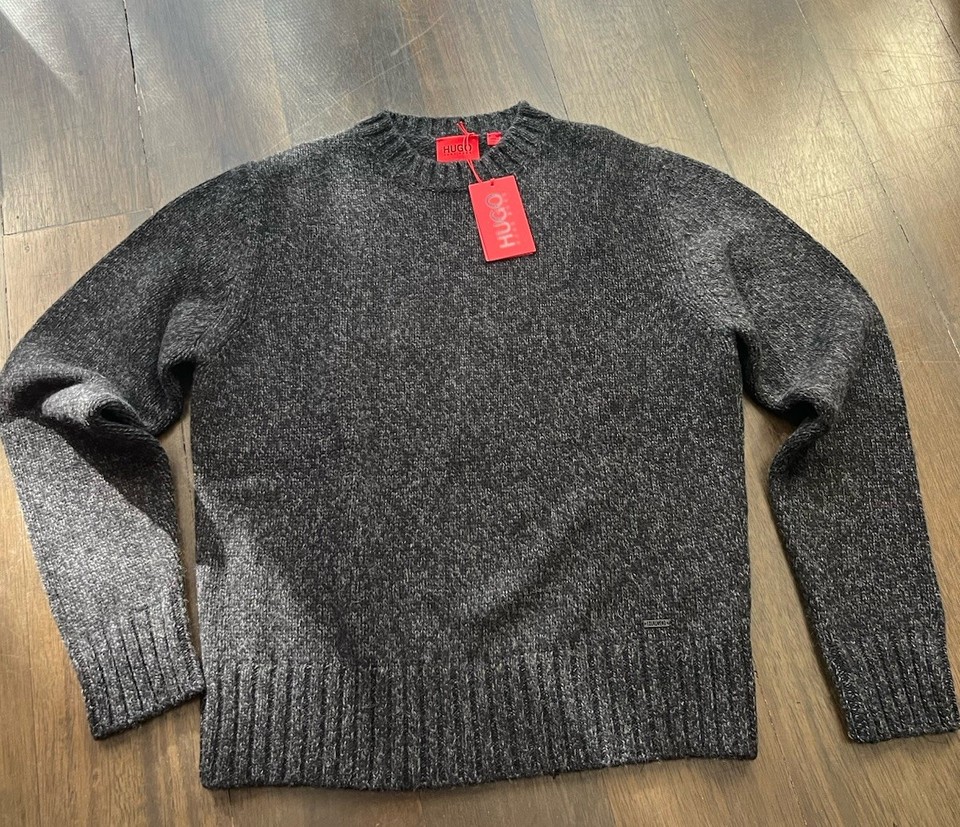 Hugo Boss wool cashmere sweater. Dark Grey. Brand New. Never worn ...