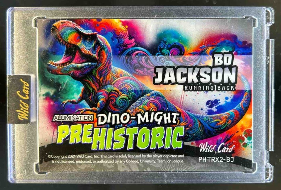 2024 Wild Card Dino-Might Bo Jackson Historic Tyrannosaurus #1/15 | eBay