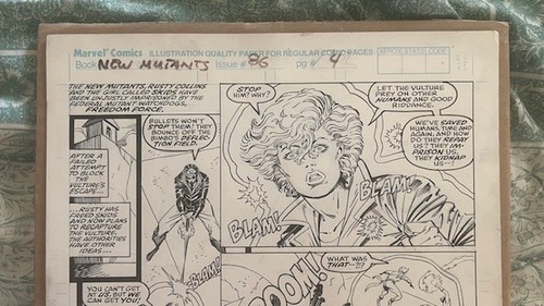 NEW MUTANTS #86, PAGE 4 ORIGINAL ART COMIC PAGE BY ROB LIEFELD | eBay
