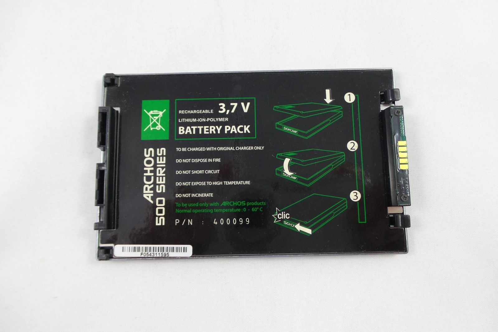 Genuine Vintage Archos Battery for AV500 AV 500 DVR - 60GB/100GB ...