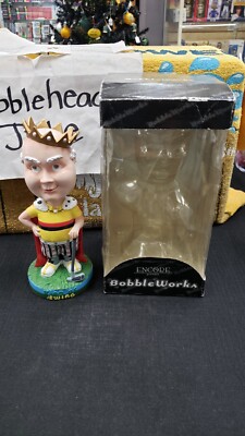 NIB 2004 BOBBLE KING OF SWING GOLF CAPE BOBBLEHEAD ENCORE BOBBLE WORKS ...