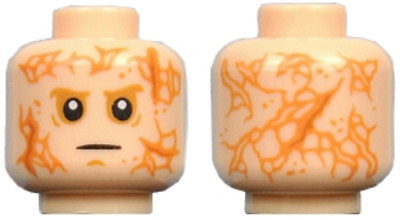 LEGO Star Wars Darth Vader Anakin Skywalker Head Burnt Part Mustafar ...