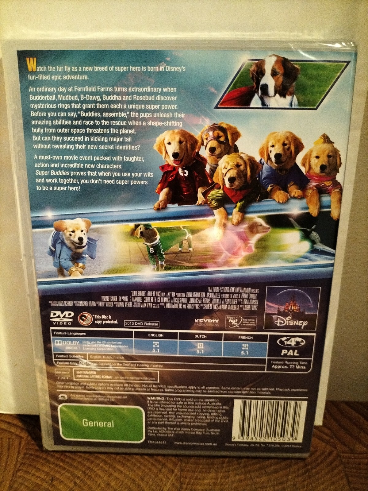 SUPER BUDDIES "DISNEY" (DVD, 2013) BRAND NEW / SEALED "REGION 4 ...