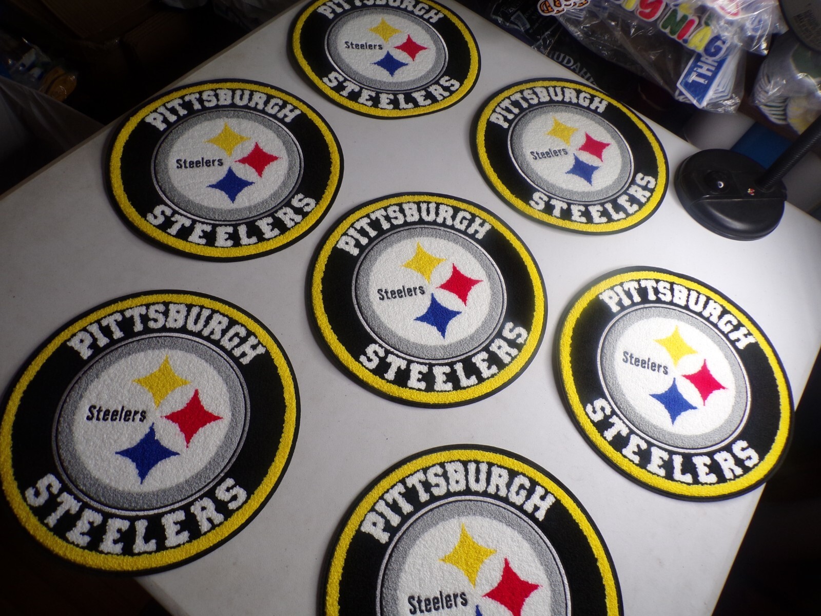 Exclusive Pittsburgh Steelers Stitch Work Iron on Patch 11 inch | eBay