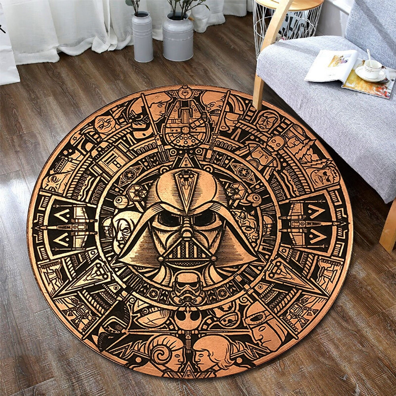 Star Wars Round Floor Mat Non-slip Doormat Chair Cushion Area Carpet ...