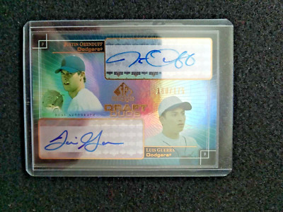 2004 UD Prospect Baseball Card DRAFT DUOS JUSTIN ORENDUFF LUIS GUERRA ...
