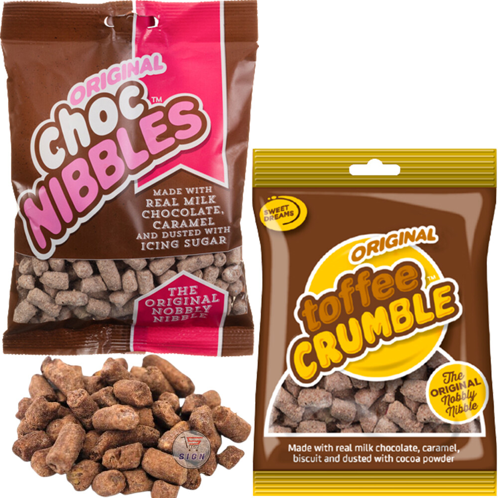 Chocolate Nibbles Dusted Milk Choc Nibs Bags Sweets Pick Your Favourite ...