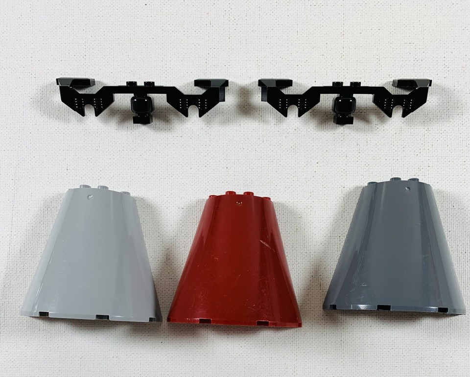 Lego Castle Part 143pc Lot Walls Rock Panels Turrets Cones Grates 8x8 ...