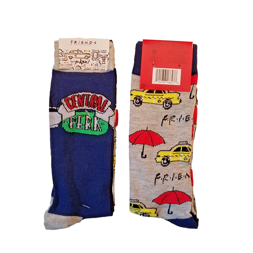 Friends TV Show Unisex Novelty Crew Socks 2 Pairs Central Perk Phoebe’s ...